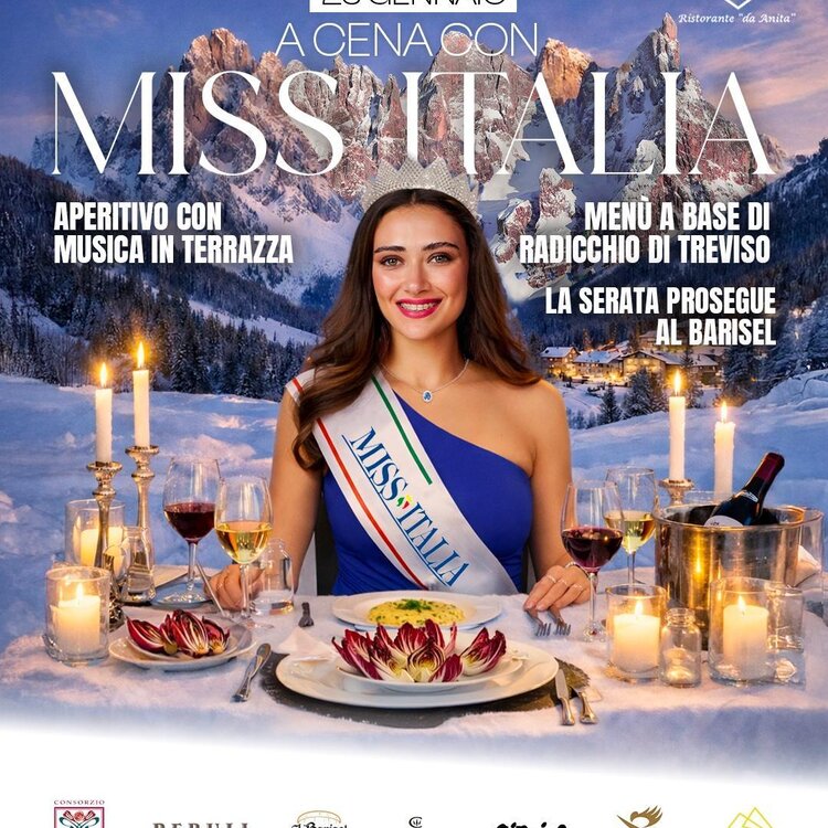 A cena con Miss Italia - San Martino di Castrozza